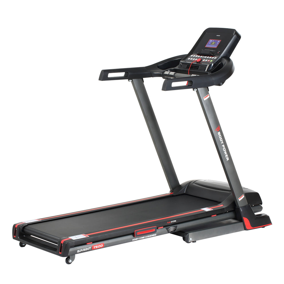 BodyPower Sprint T500 Folding Motorised Treadmill – My Fitness Junction