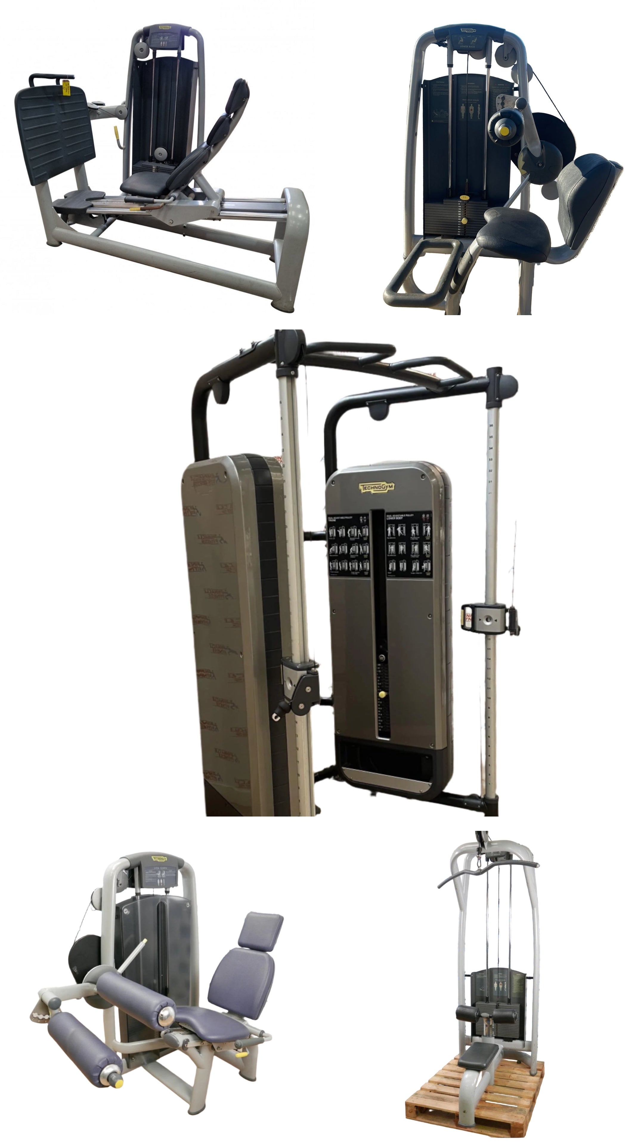 Technogym Selection line and Element Line Strength Pulley Machine Pack ...